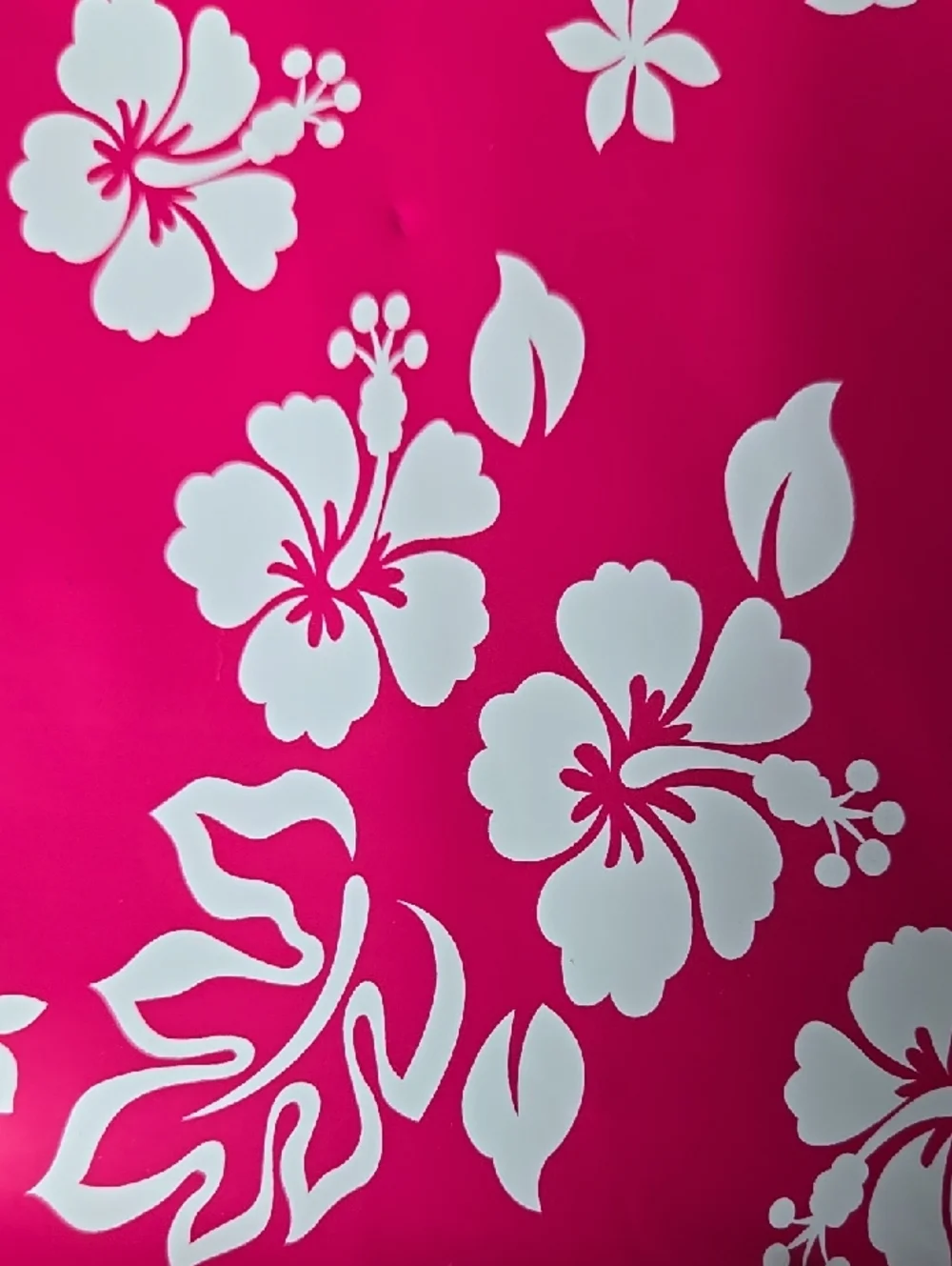 None | Office | 6 X 9 Pink Hawaiian Flat Poly Floral Polynesian Print ...